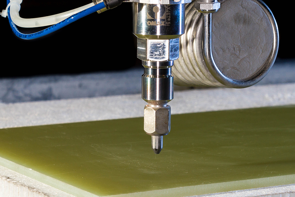 Using Sacrificial Material - OMAX Waterjet